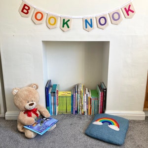 Book Corner, Reading Corner, Book Nook Bunting, School, Playroom ...