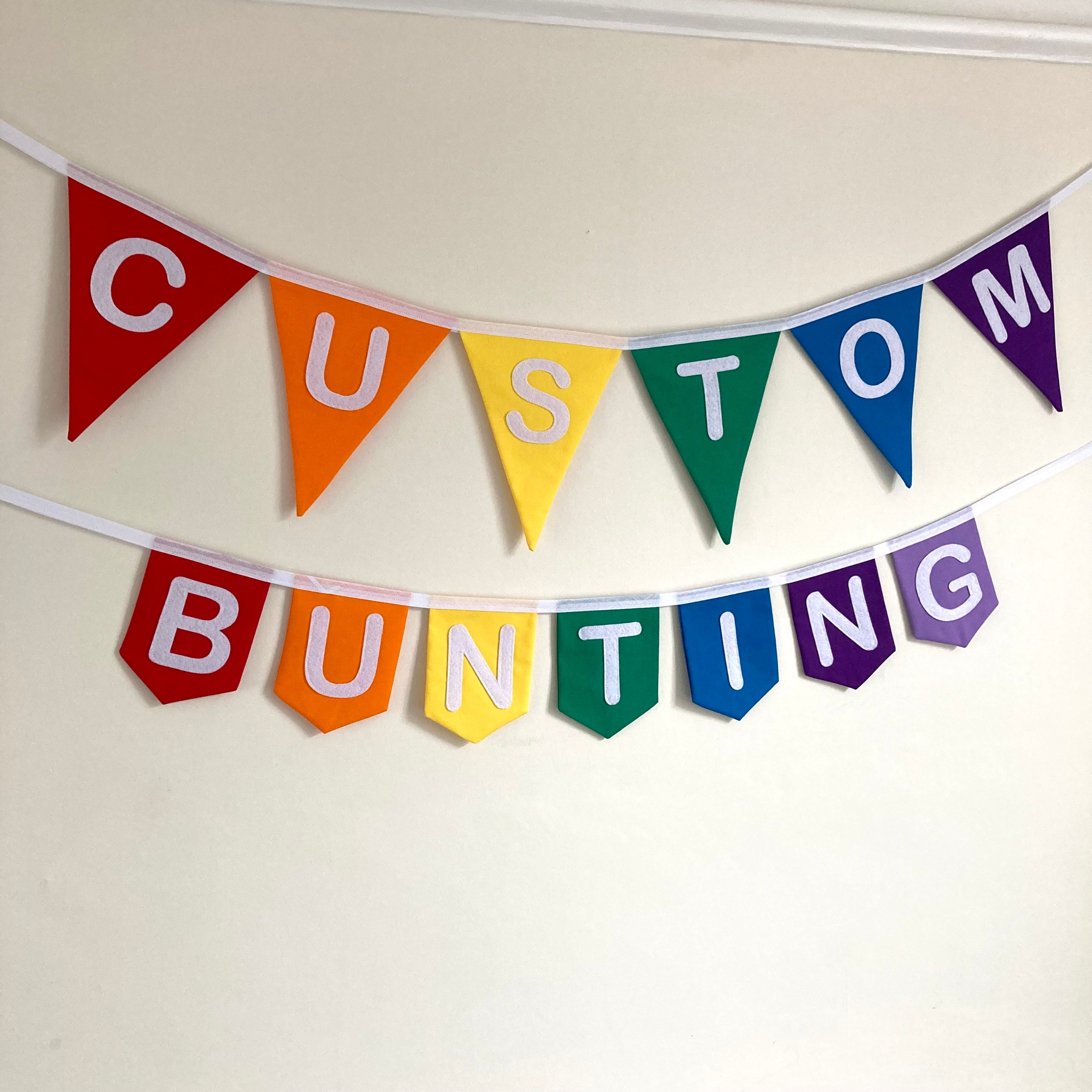 Custom Bunting Banner Sign - Etsy UK