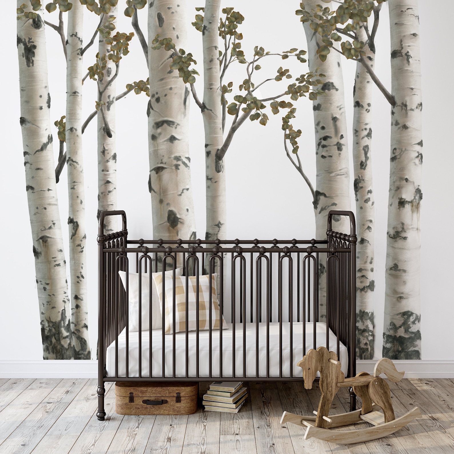 Peel and Stick Aspen Trees Woodland or Forest Wall Decals - Etsy