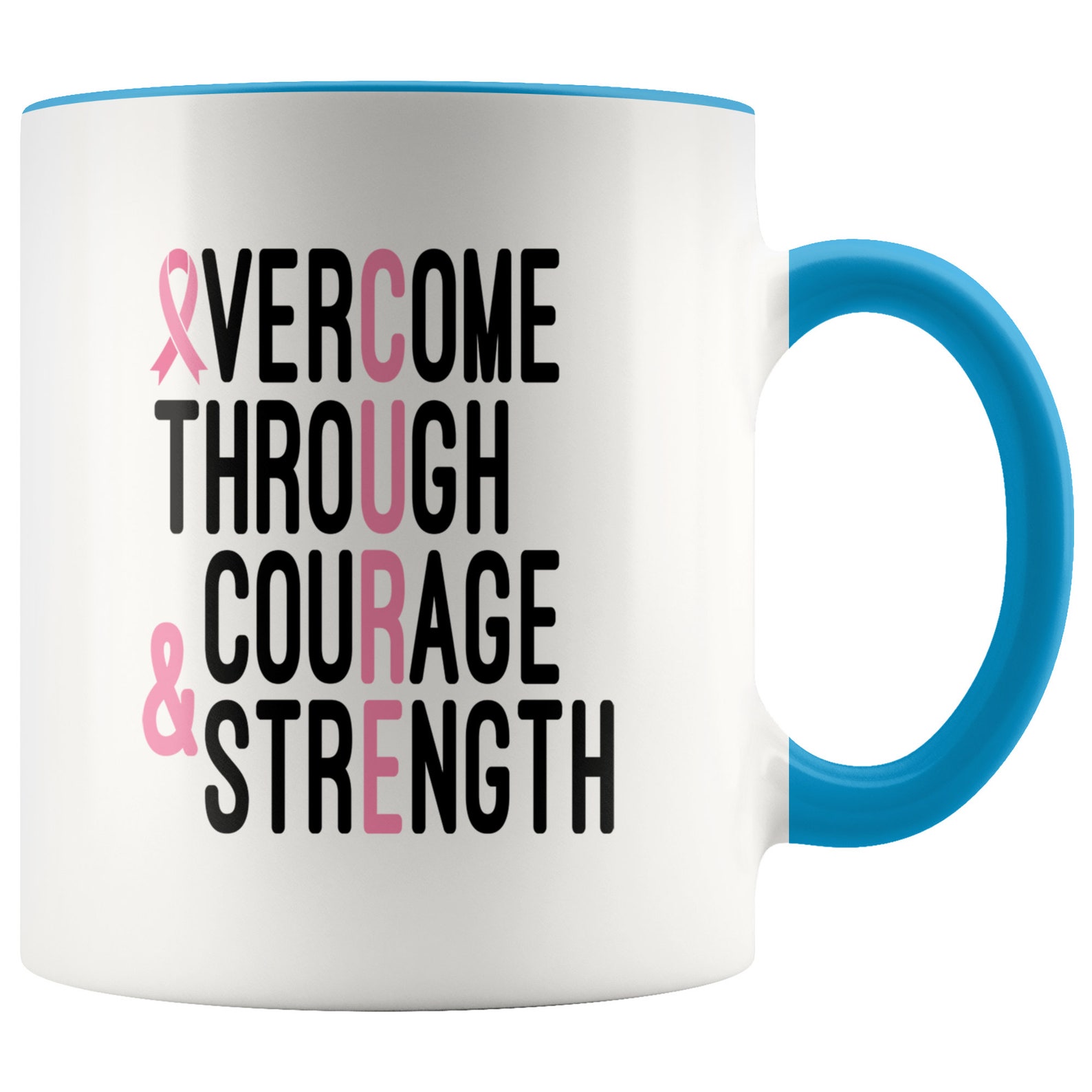 Breast Cancer Awareness Coffee Mug, Support Breast Cancer ...