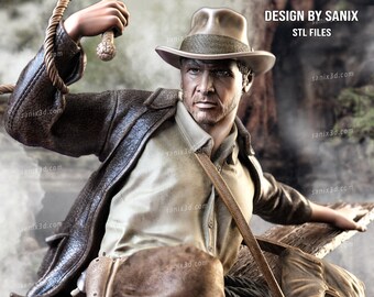 3D Printed Indiana Jones Worldwide Free Shipping - Etsy