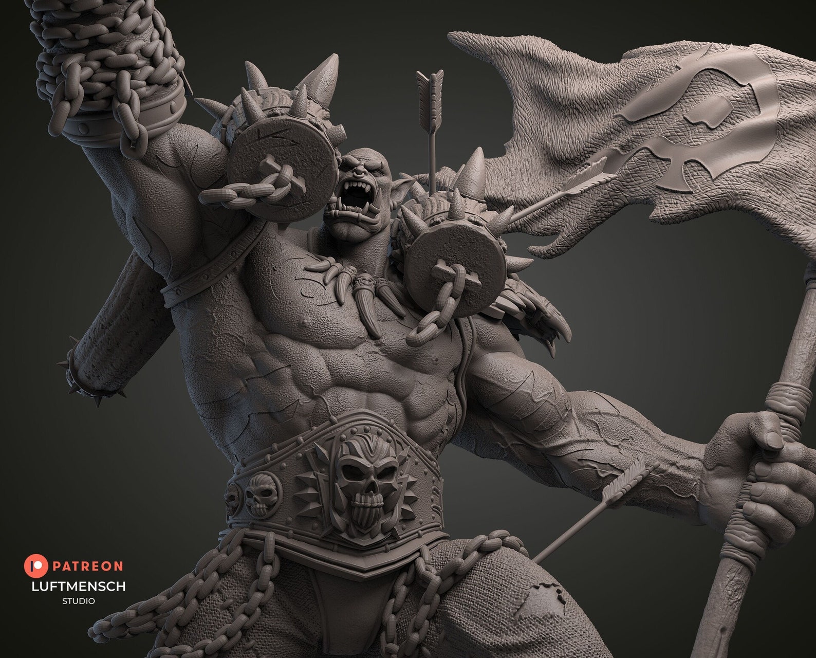 3D Printed Garrosh Hellscream Worldwide Free Shipping - Etsy