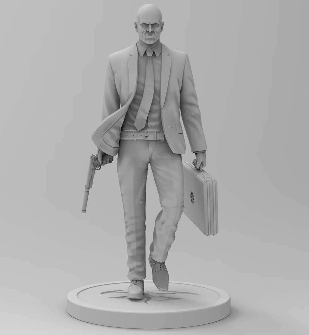 3D Printed Hitman + Worldwide Free Shipping - Etsy
