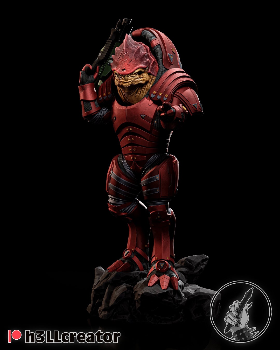 3D Printed Wrex Worldwide Free Shipping - Etsy