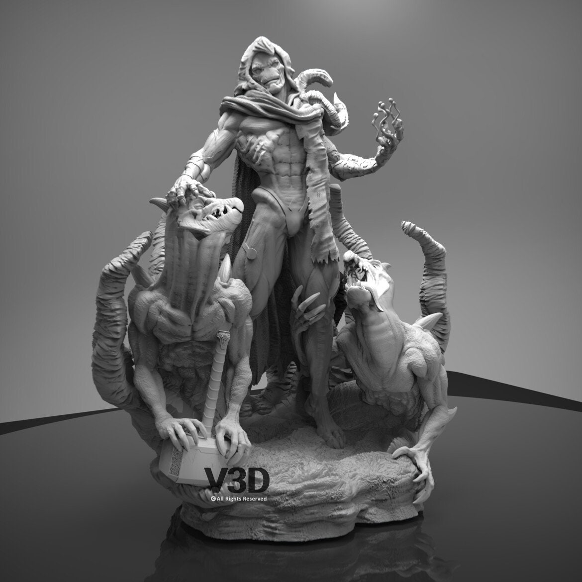 3D Printed Gorr the God Butcher Worldwide Free Shipping - Etsy