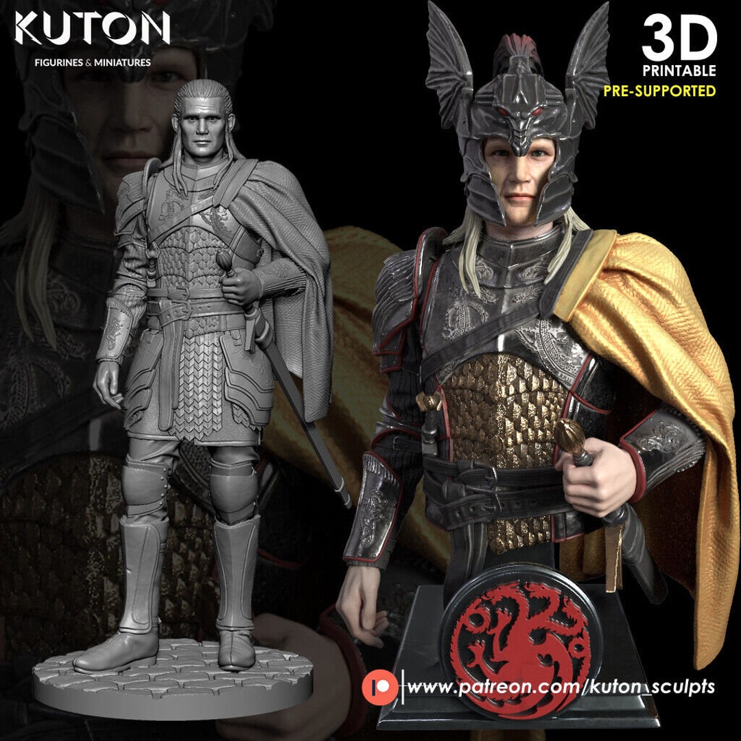 3D Printed Daemon Targaryen + Worldwide Free Shipping - Etsy UK