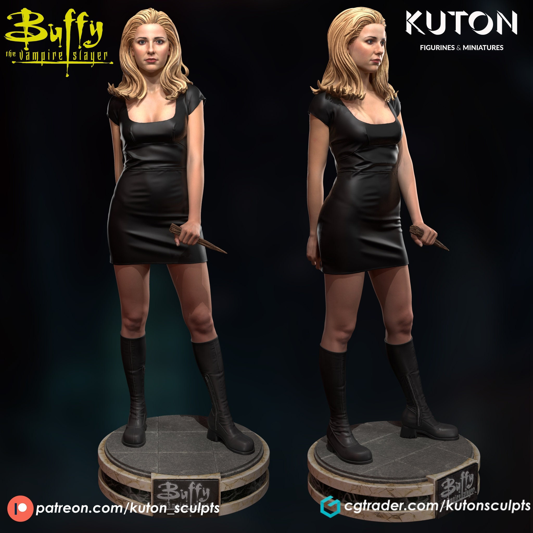 3d Printed Buffy Worldwide Free Shipping Etsy