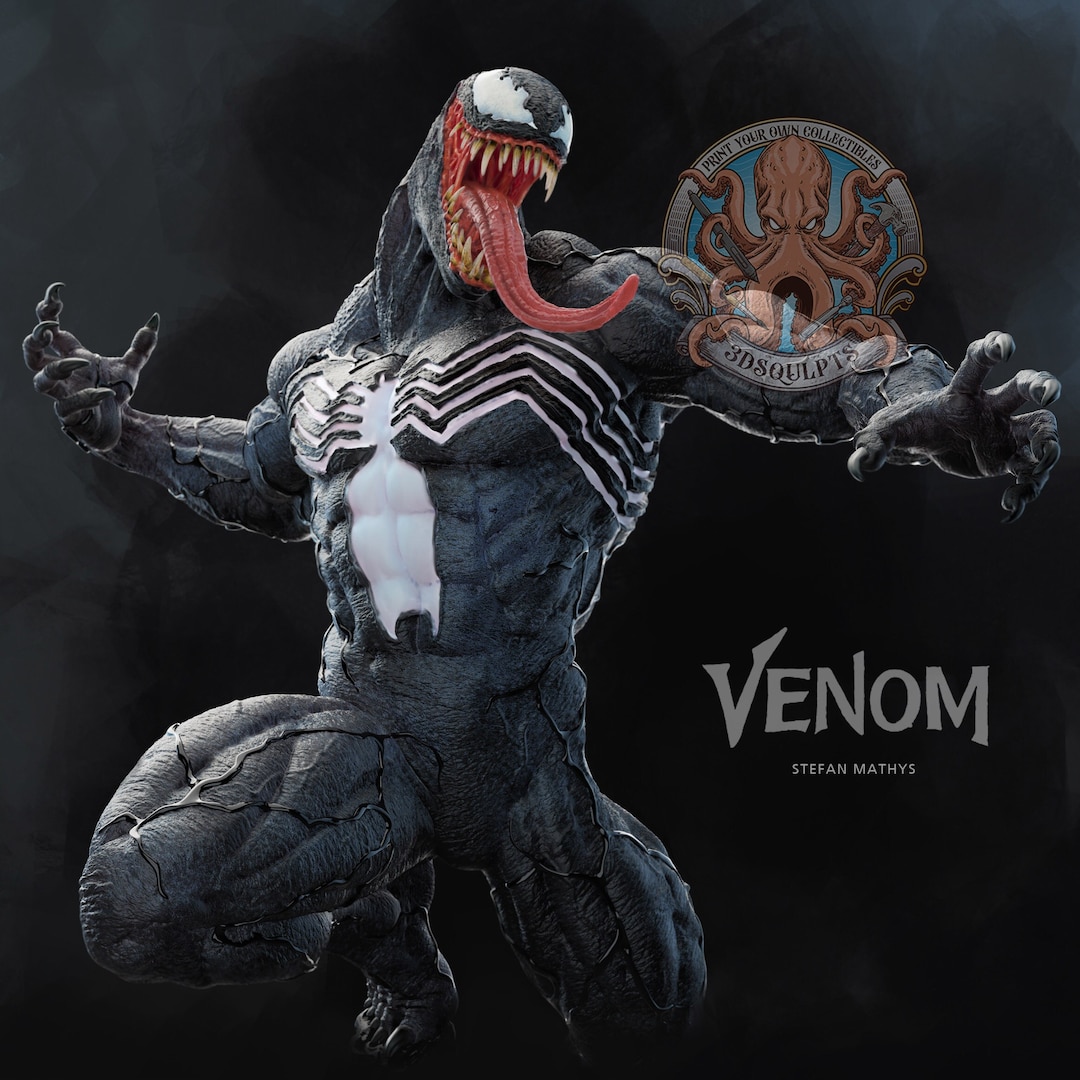 3D Printed Venom Worldwide Free Shipping - Etsy