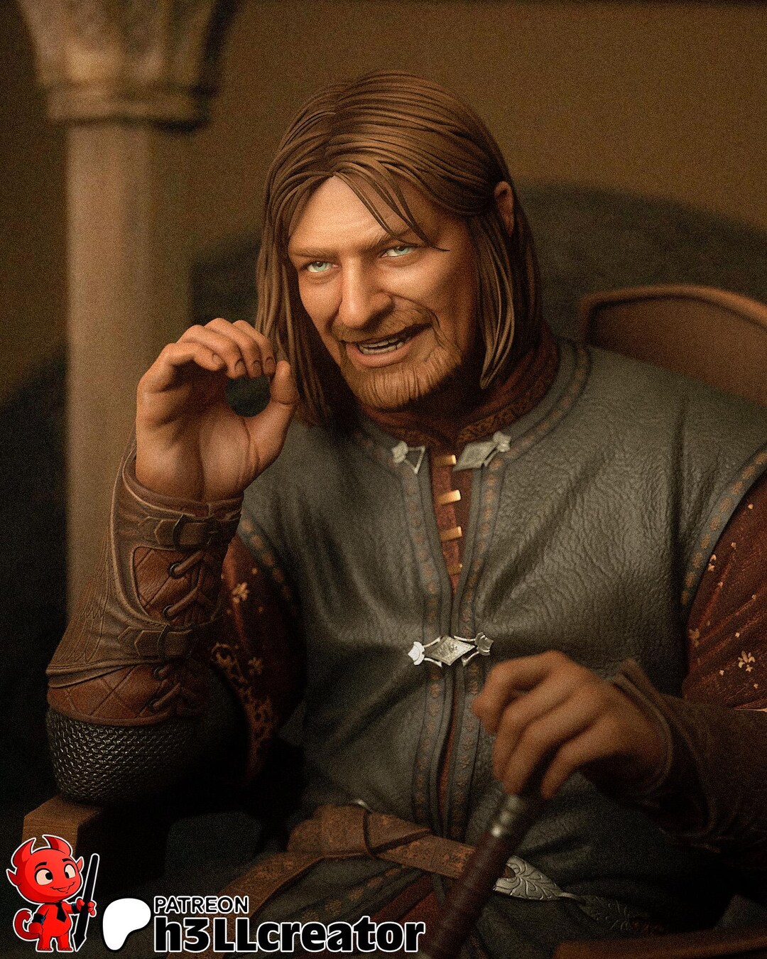 Boromir 3D Printed Figure Iconic Gondorian Warrior Statue, Lord of the ...