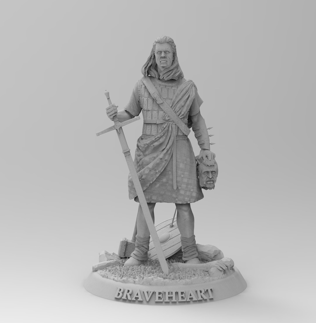 3D Printed Braveheart + Worldwide Free Shipping - Etsy