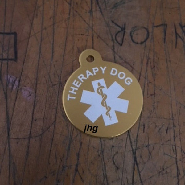 Therapy Dog Tag - Etsy