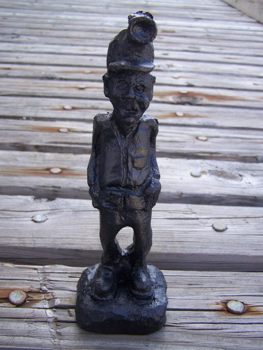 Handcrafted in Kentucky Coal Miner Coal Figurine - Etsy
