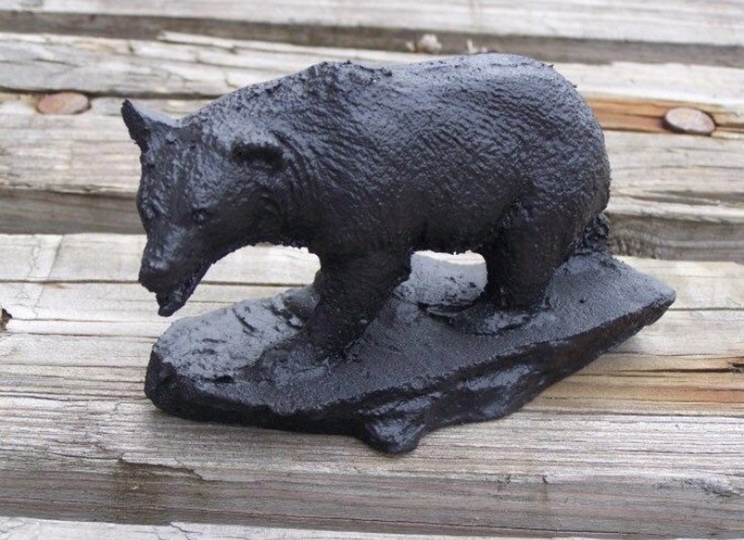 Handcrafted Standing Bear Made From Coal by Kentucky Artisans - Etsy