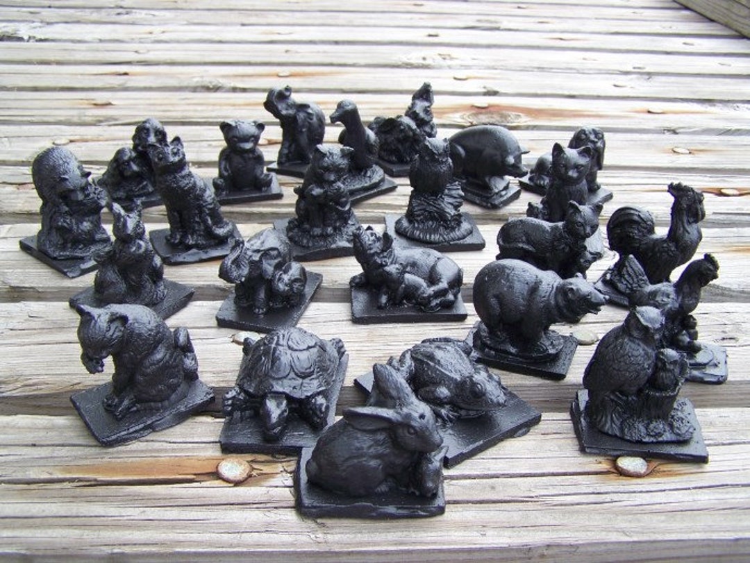 Handcrafted From Coal 24 Piece Animal Assortment - Etsy