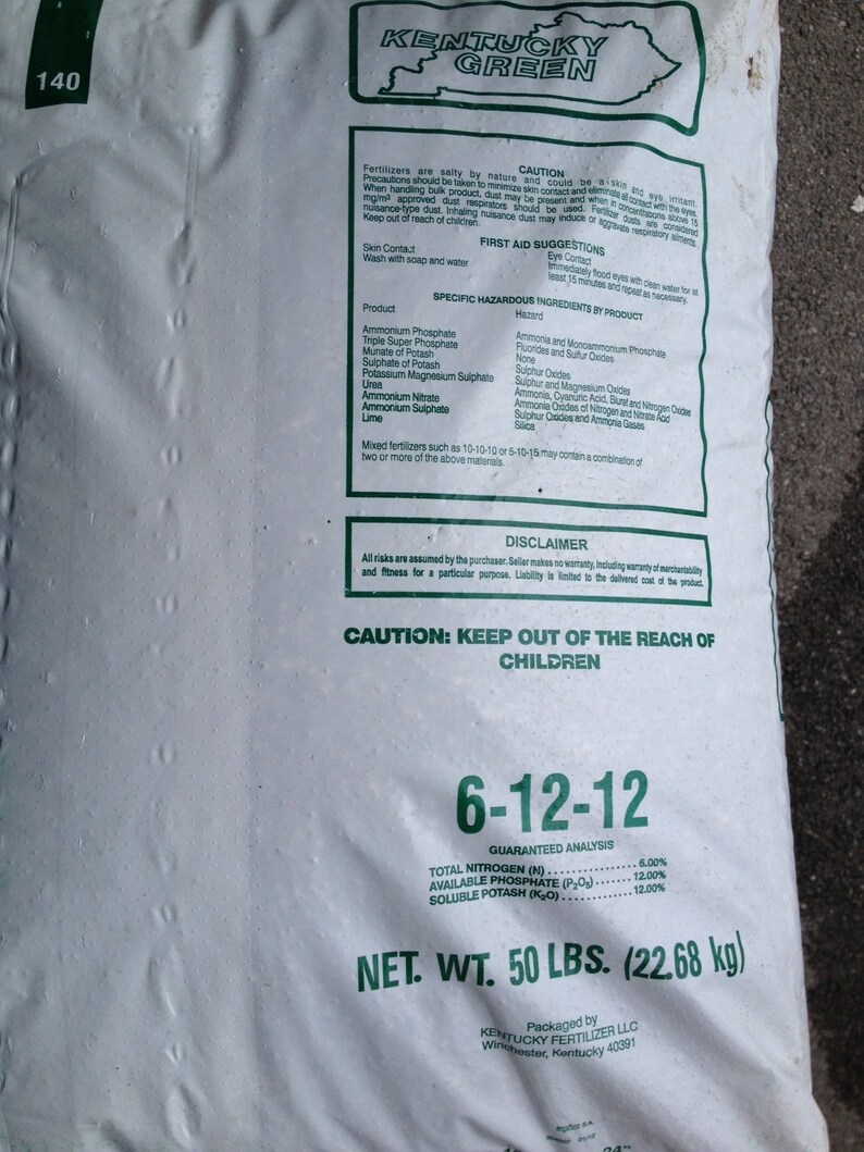 6-12-12 Purpose Pellet Fertilizer Lawn Garden Pasture - Etsy