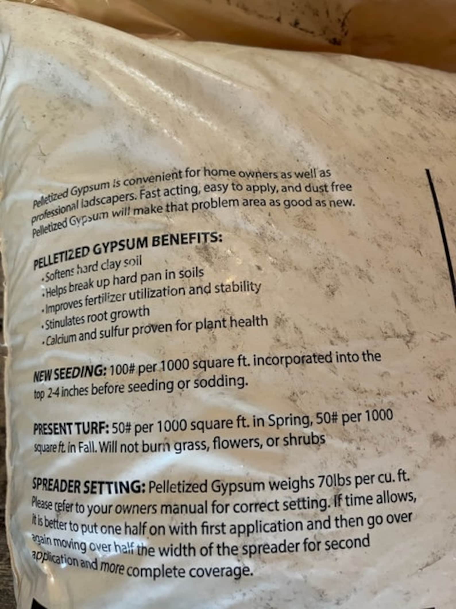 Rapid Release Pelletized Gypsum All-natural Product - Safe for Kids and ...