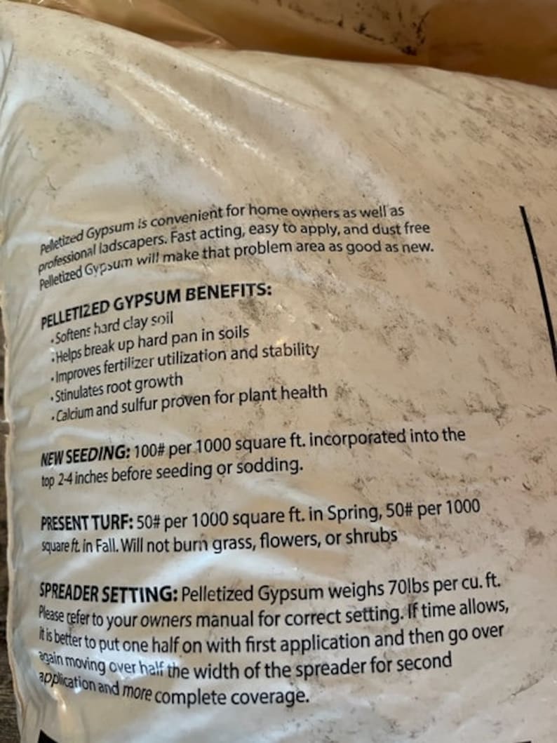 Rapid Release Pelletized Gypsum All-natural Product - Safe for Kids and ...