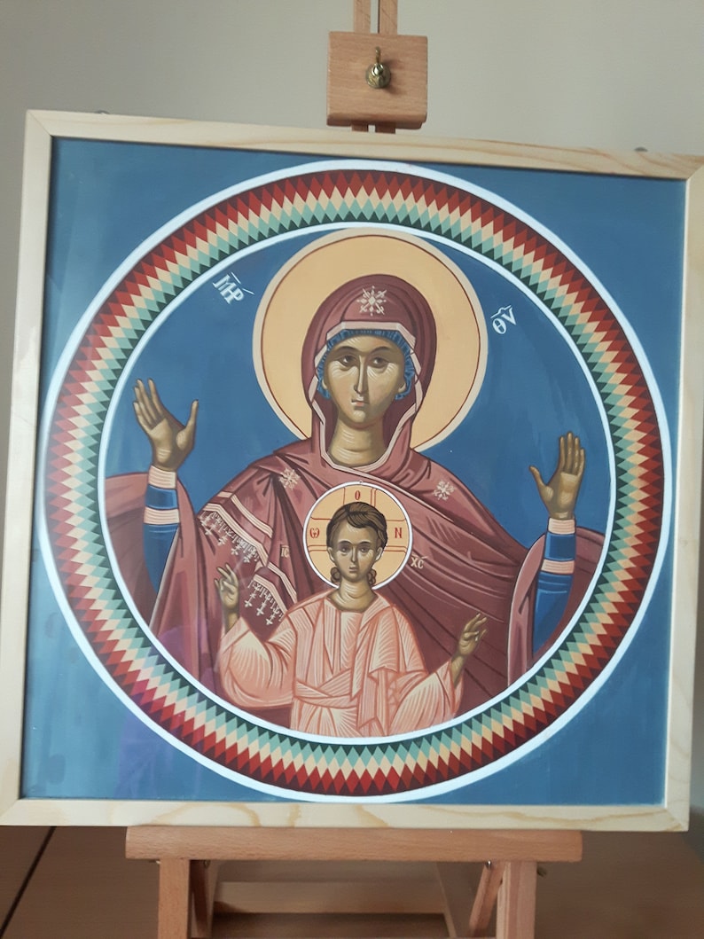 Icoana Ortodoxa Maica Domnului Oranta Orthodox Icon Virgin - Etsy