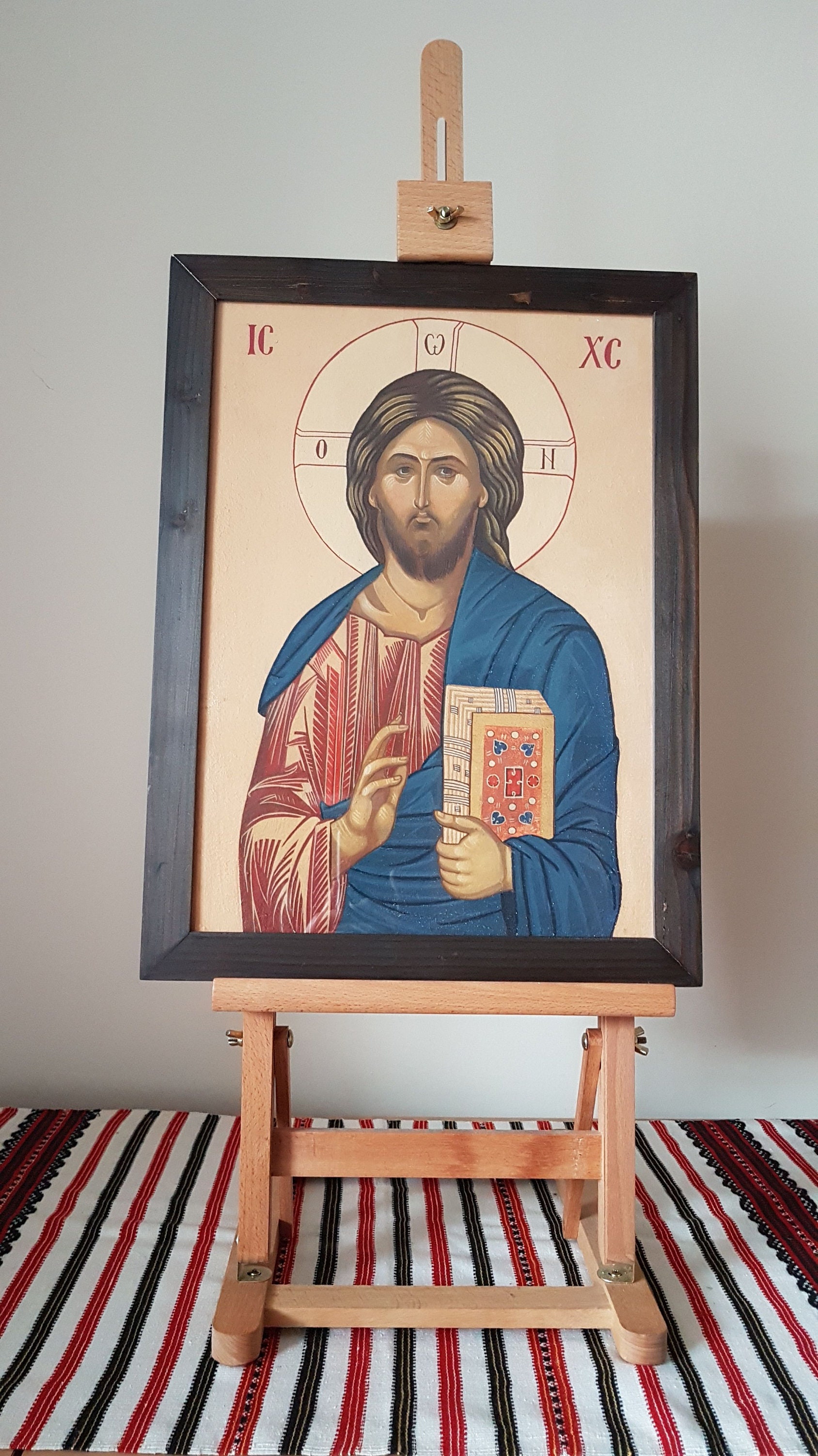Icoana Ortodoxa, Iisus Hristos, Orthodox Icon, Jesus Christ, Handmade ...