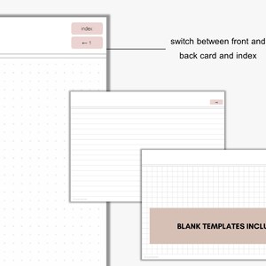 Digital Flashcards, Studycards, Writing Template , Customisable PDF, Study System Cards, Instant ...