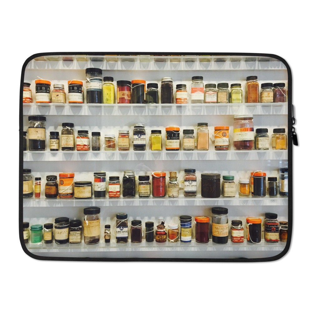 Photographic technicolor Fleece-fur-lined Laptop Sleeve by - Etsy