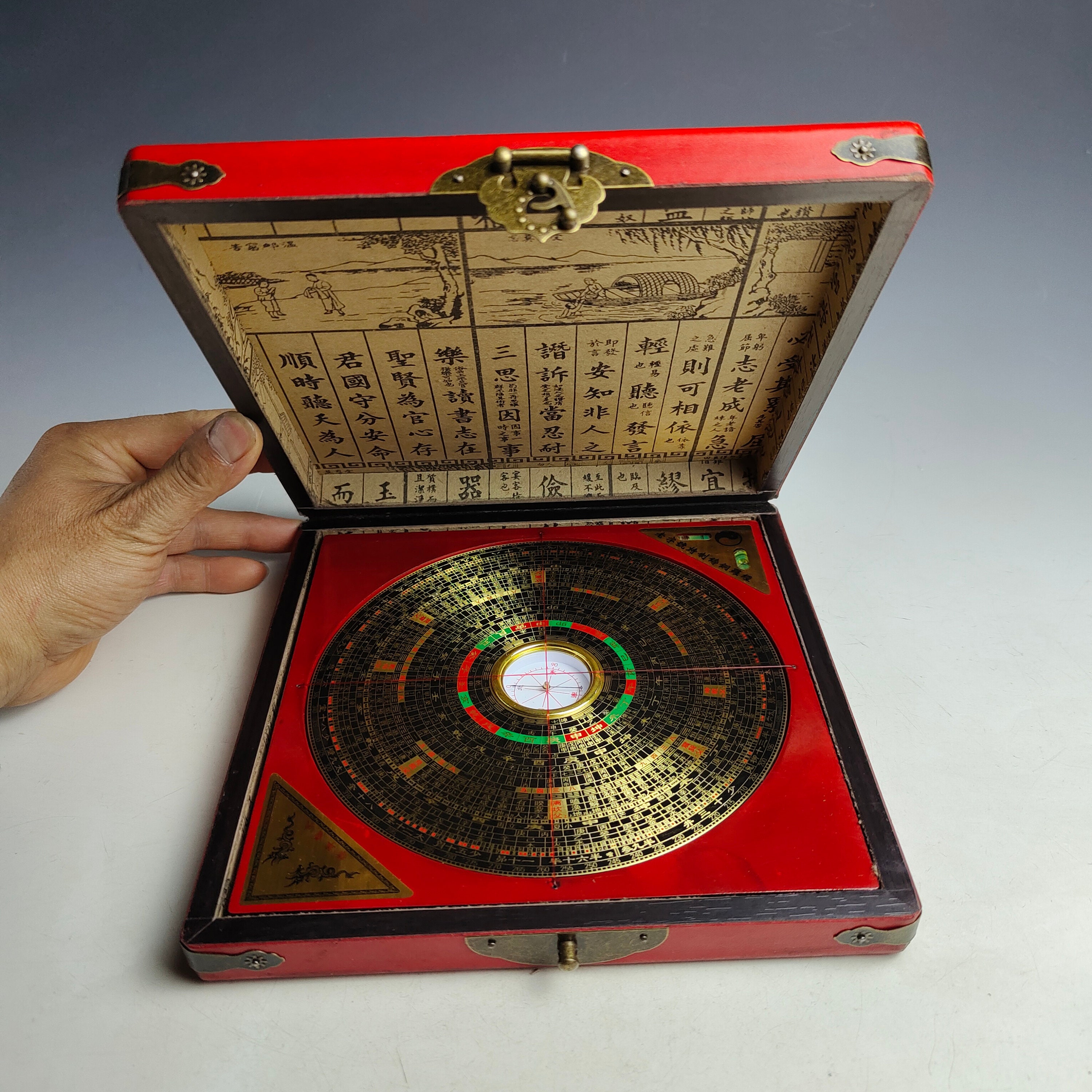 Collection Of Chinese Antique Compass Feng Shui Instruments Etsy