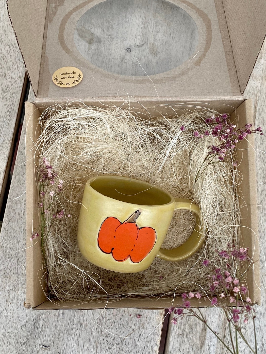 Pumpkin Cup Kubek Z Dynią Halloween Handmade Coffe Cup - Etsy