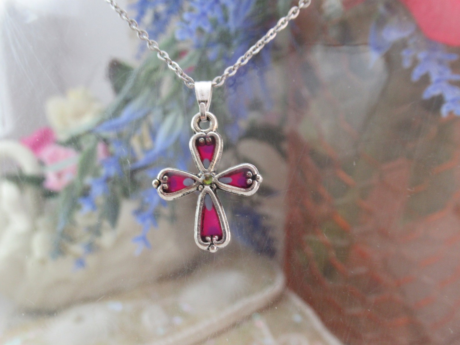 Small Stained Glass Cross 076 - Etsy