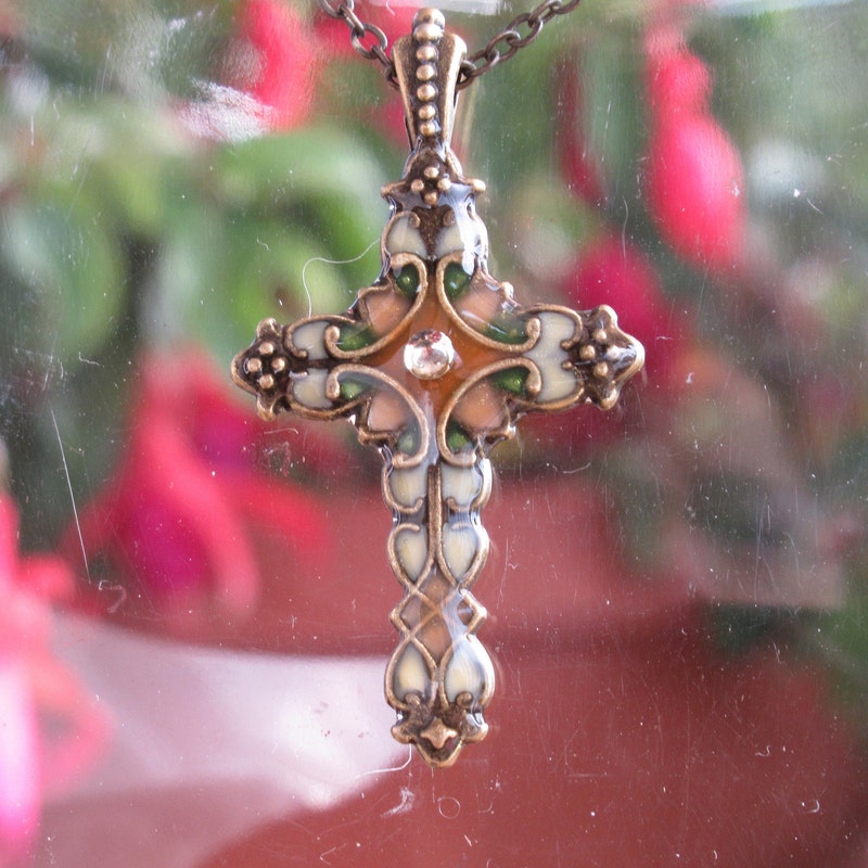 Ornate Cross Pendant - Etsy