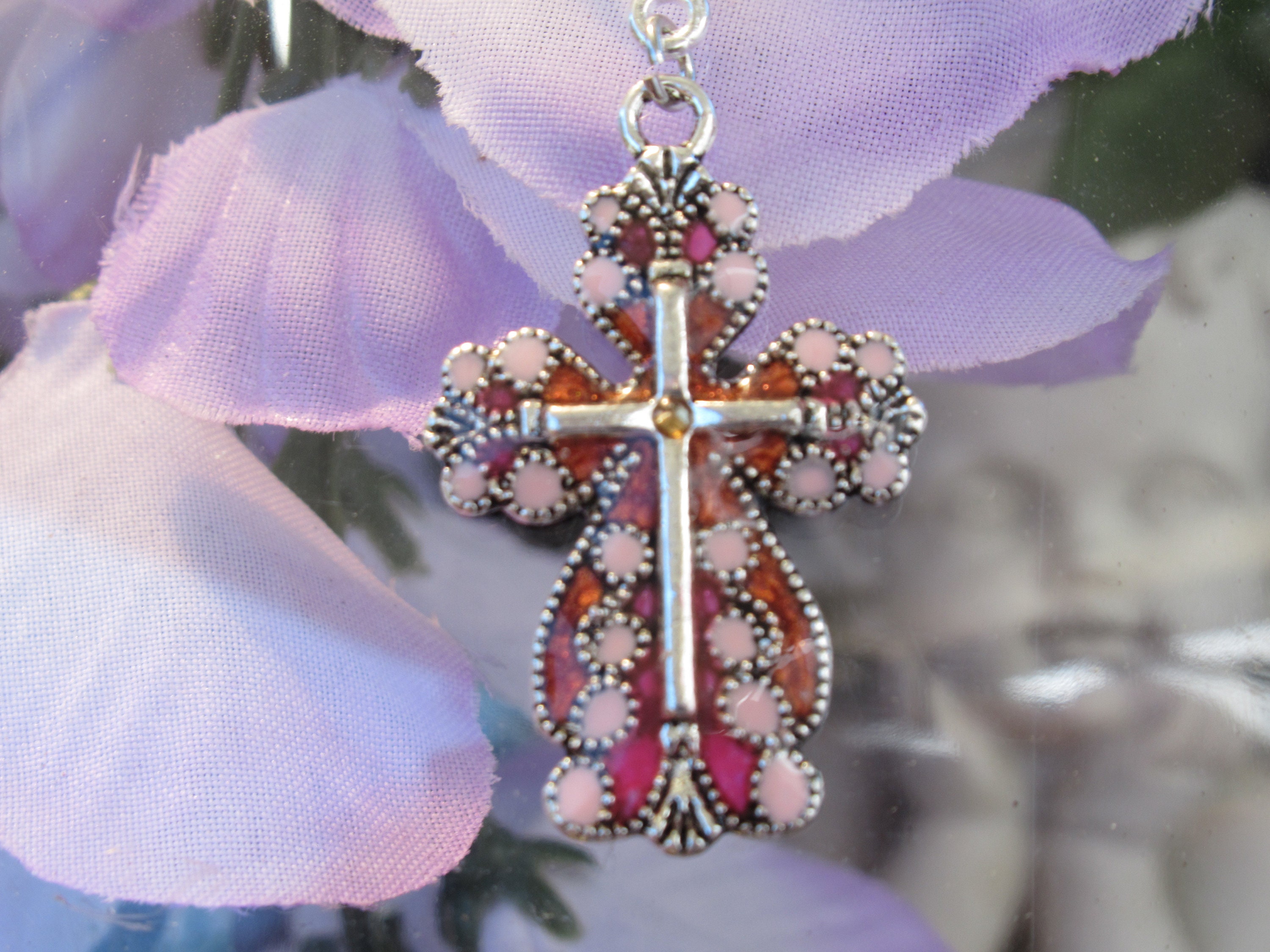 Stained Glass Cross Pendant 69 - Etsy