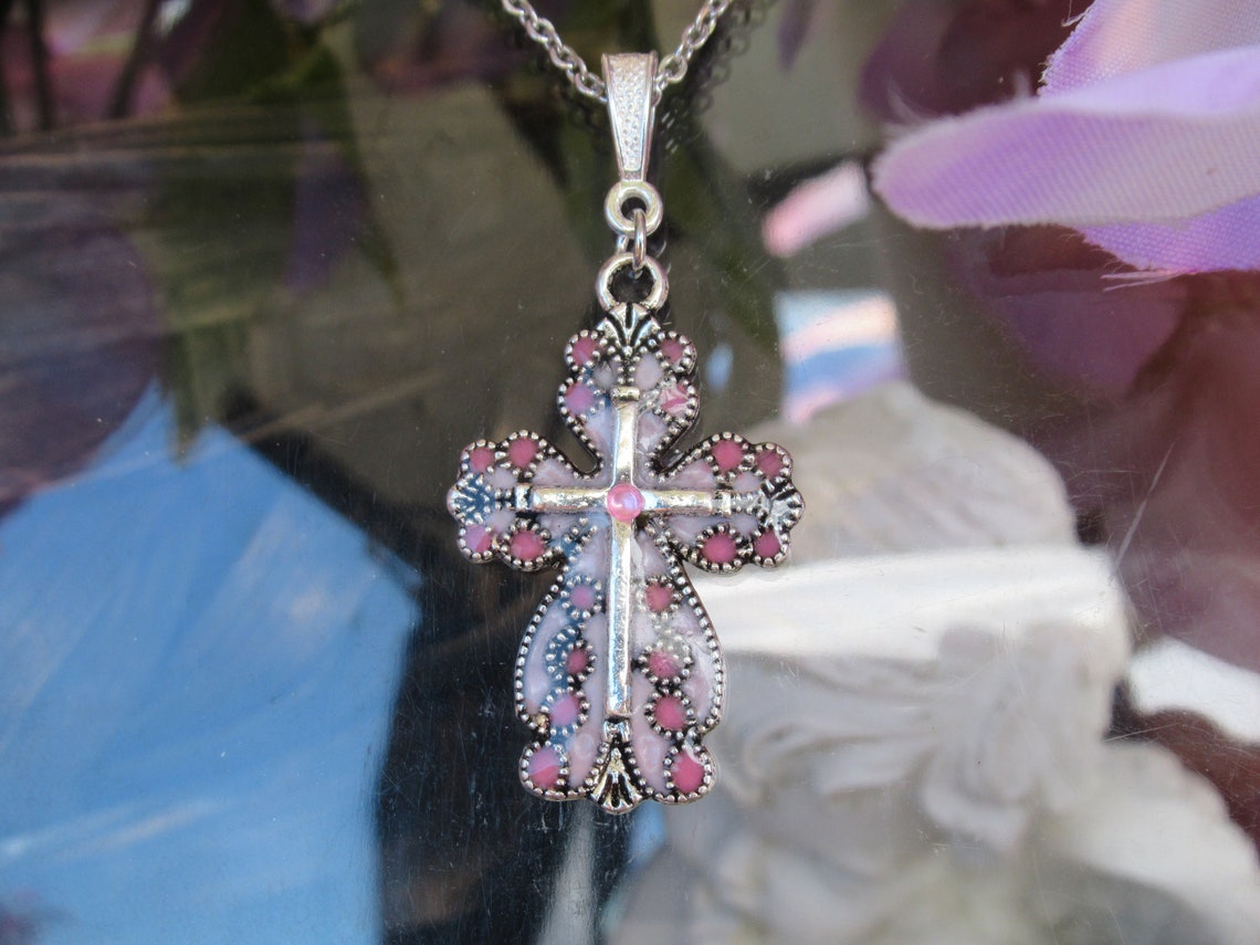 Stained Glass Cross Pendant 44 - Etsy