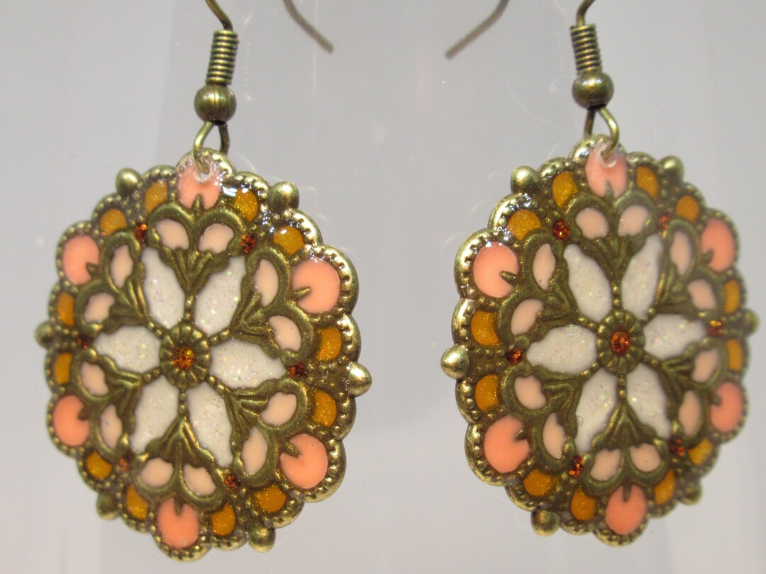 Stained Glass Window Earrings - Etsy