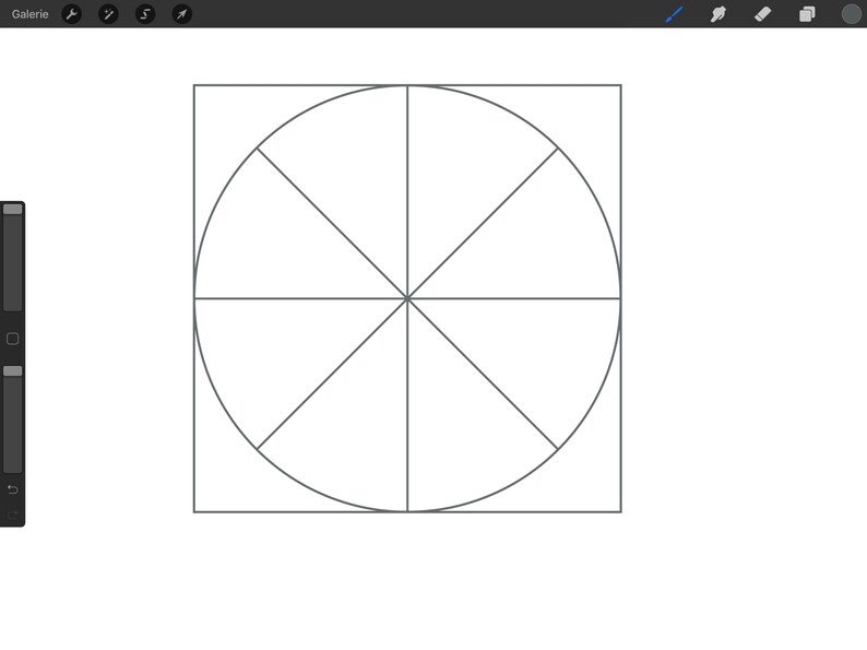 Procreate Brushes: Grid, Rectangle, Circle, Mix, Golden Ratio - Etsy