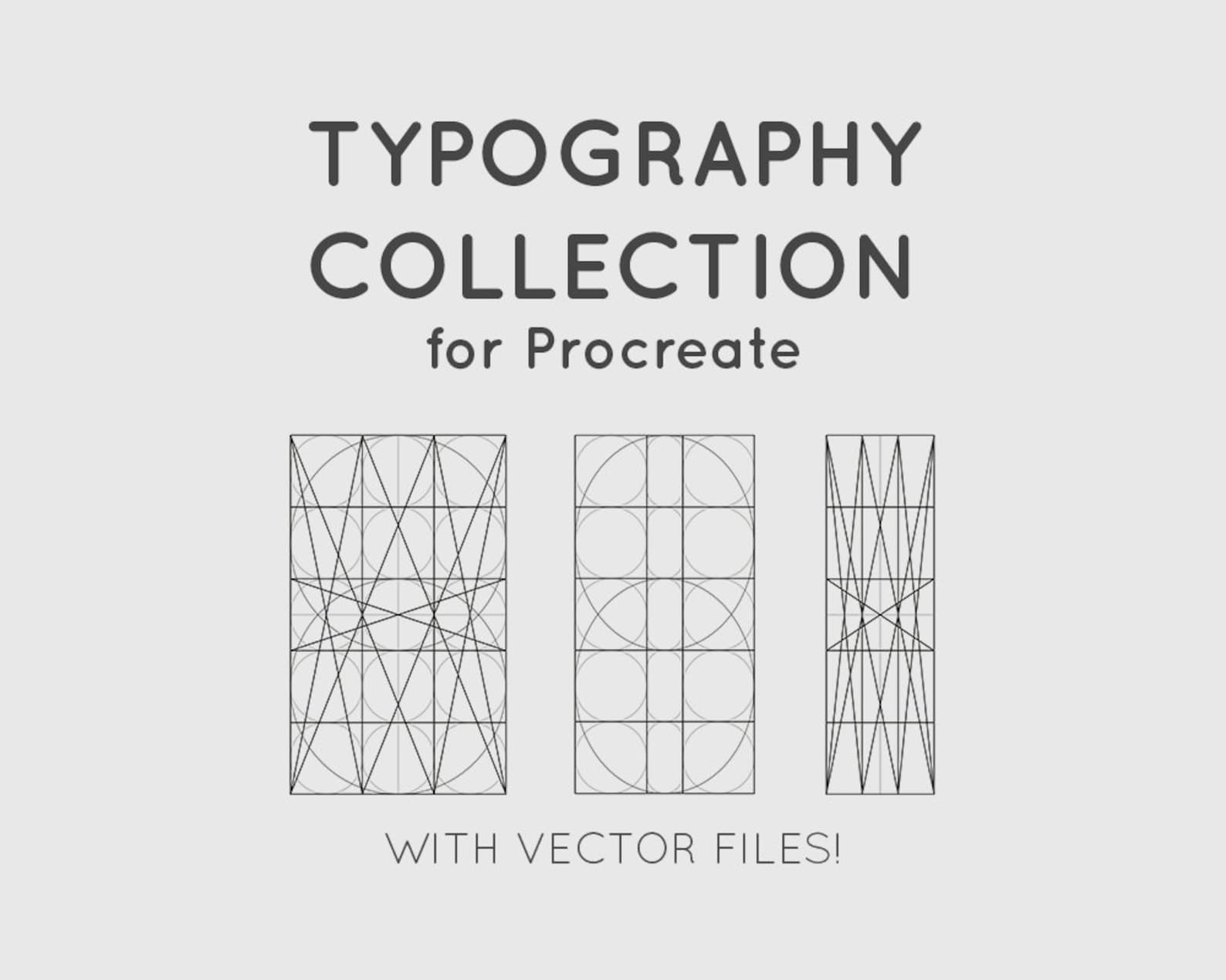 Lettering Grids - Typography Grids - Font Grids - for Procreate ...