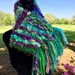Handwoven Handspun Wool Scarf - Mermaid - Etsy