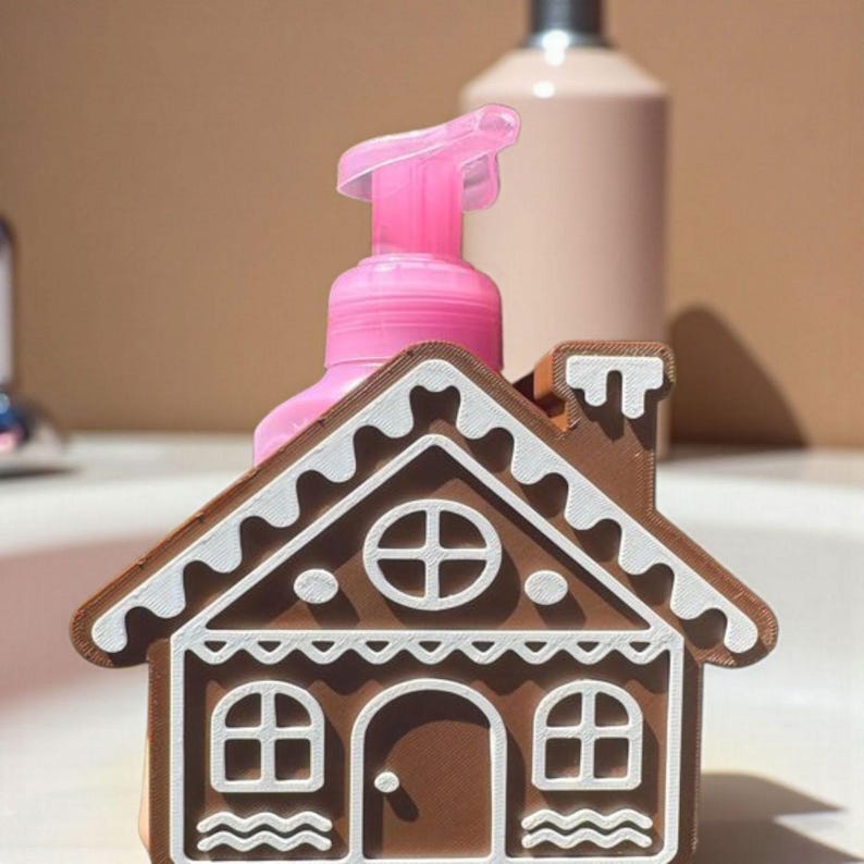 Ginger Bread House Bath and Body Works Soap Dispenser STL FILE for 3D ...