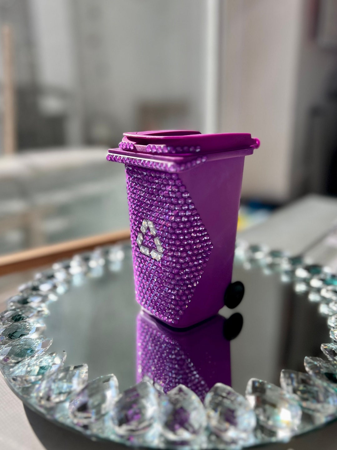 Crystal Mini Recycle Bin - Etsy