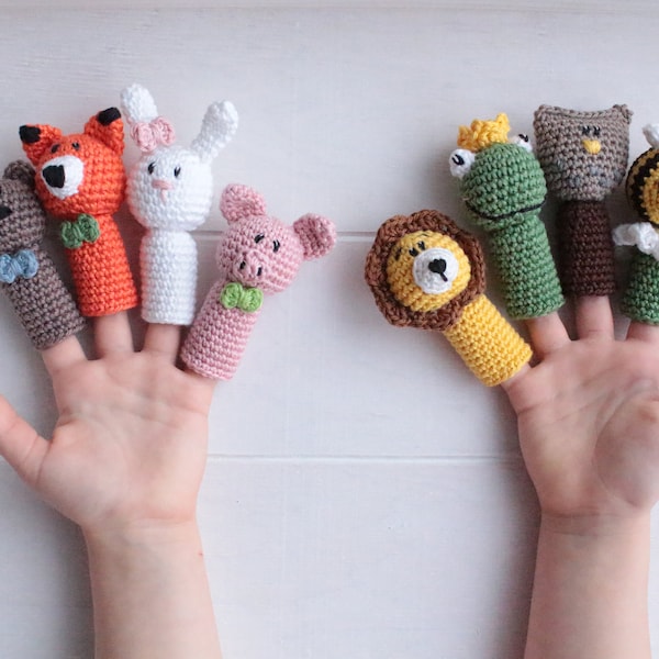 Crochet Pattern for Finger Puppets - Etsy