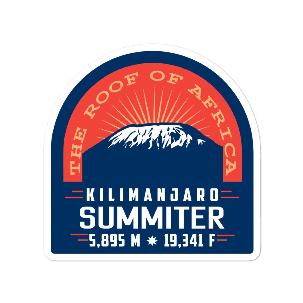 Kilimanjaro Summiter Sticker Seven Summits Tanzania Sticker - Etsy