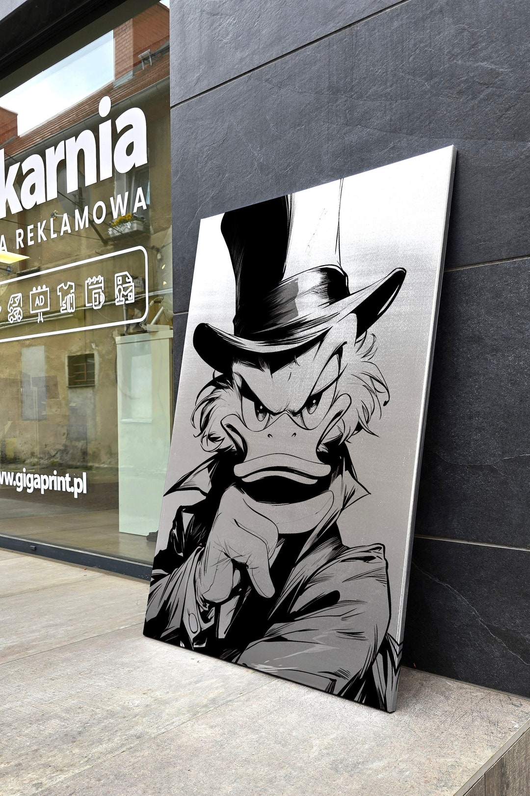 Scrooge Mcduck Silver Canvas Print, Uncle Scrooge Sketch, Scrooge ...