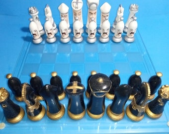 Ceramic Bisque Chess Set - Etsy