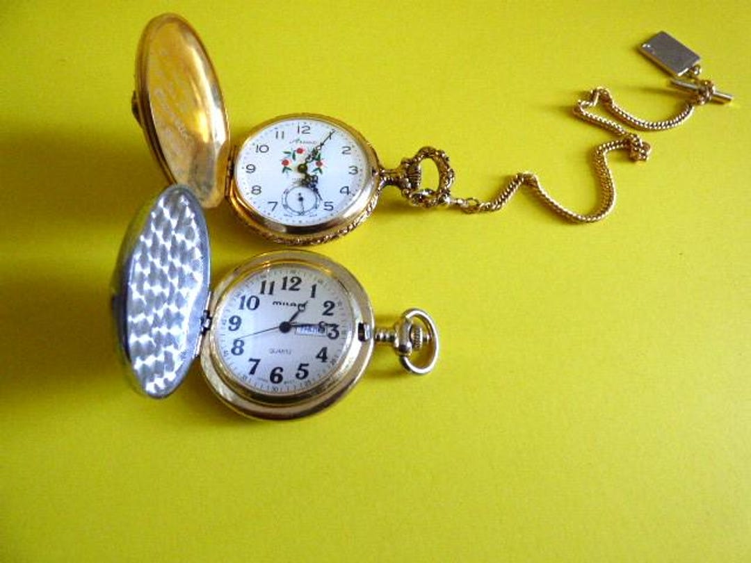 Two Pocket Watches Arnex Swiss Made and Quartz Milan Brand. - Etsy