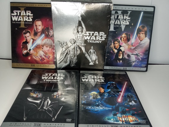 STAR WARS Trilogy Complete Set of 4 Dvd's 1970's - Etsy