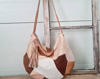 Patchwork Hobo Bag | Etsy