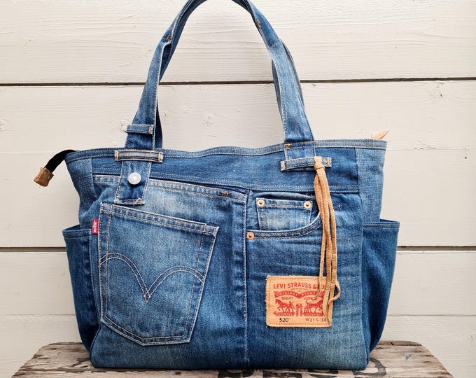 Jeans Shoulder Bag, Upcycled Denim Bag, Upcycled Denim Purse - Etsy