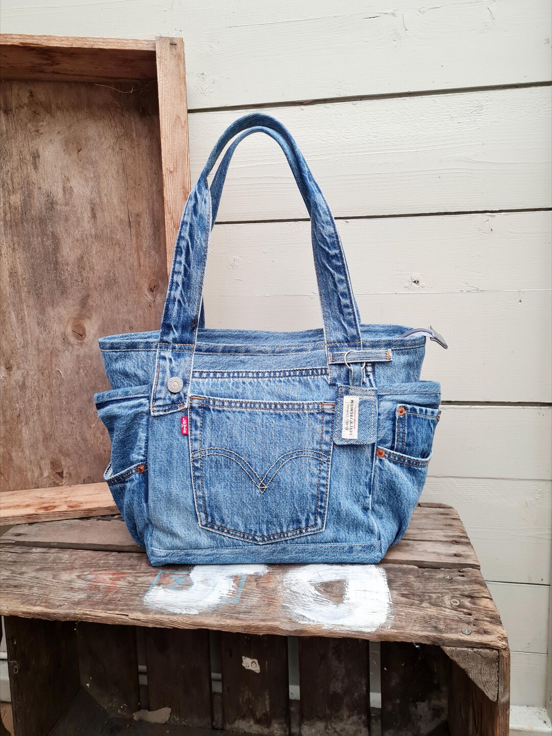 Mini Denim Purse, Shoulder Bag - Etsy