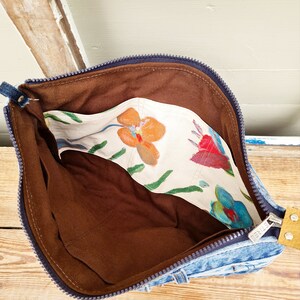 Denim Clutch, Clutch, Pouch, Rustic Purse, Denim Wristlet - Etsy