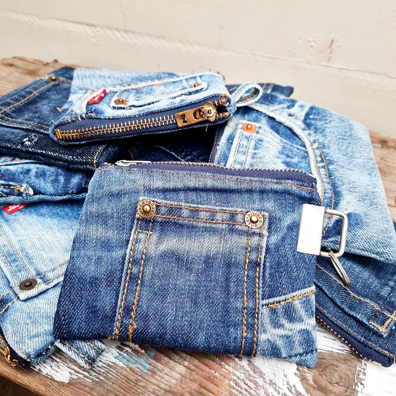 Denim Pouch - Etsy