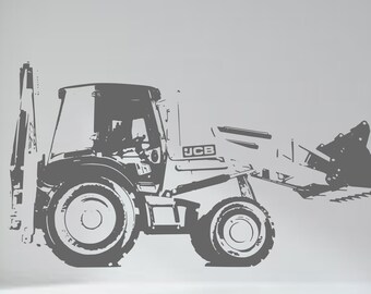 Jcb Silhouette - Etsy Ireland