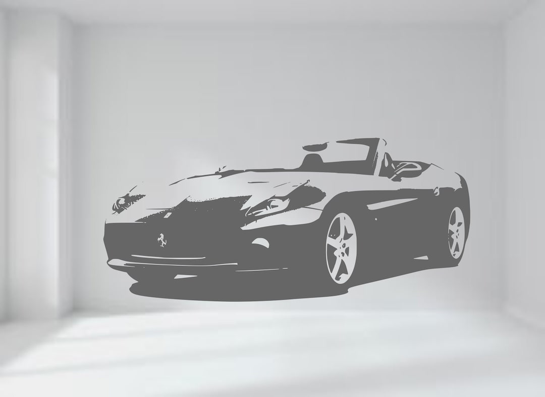 Ferrari California Vector Cutting File Ultimate Detail - Etsy
